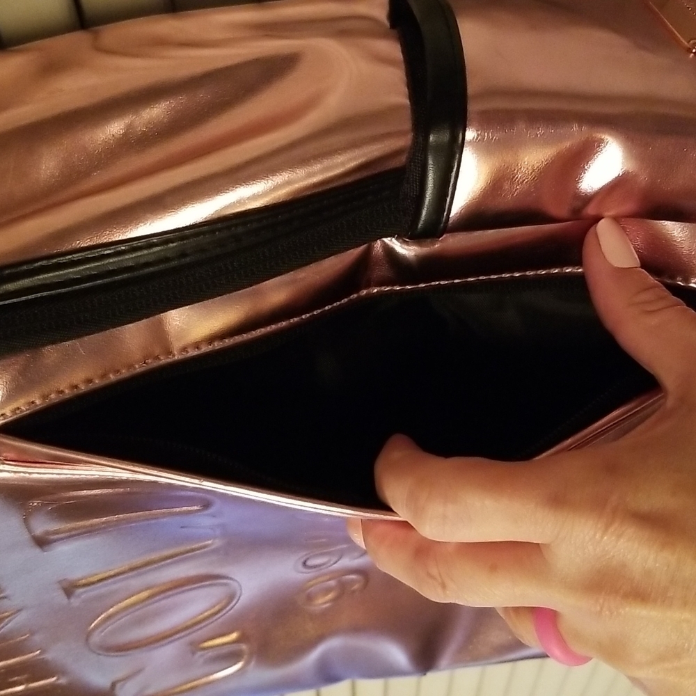 Sprayground Rose Gold Metallic Backpack - Gem